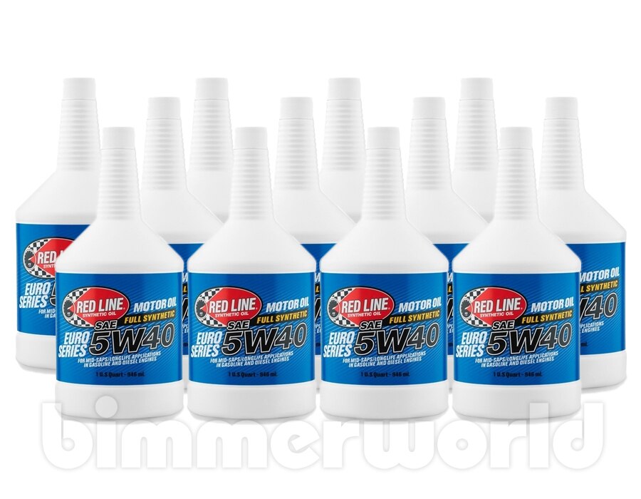 Red Line Euro-Series 5W40 Synthetic Oil - Case (12 Quarts)