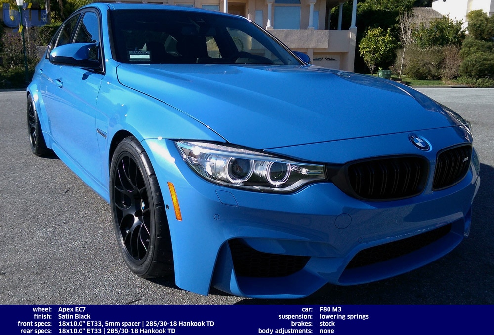 Apex EC7 18x10 ET33 Wheel Set - F8X M2/M3/M4